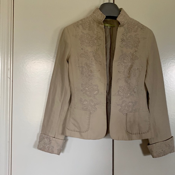 Gianni Bini | Jackets & Coats | Embroidered Gianni Bini Linen Jacket ...